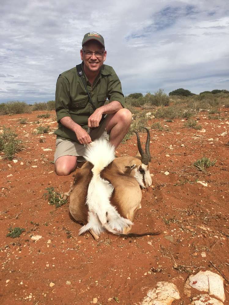 Reeder Custom Guns - Doug Faith in his first Africa hunt