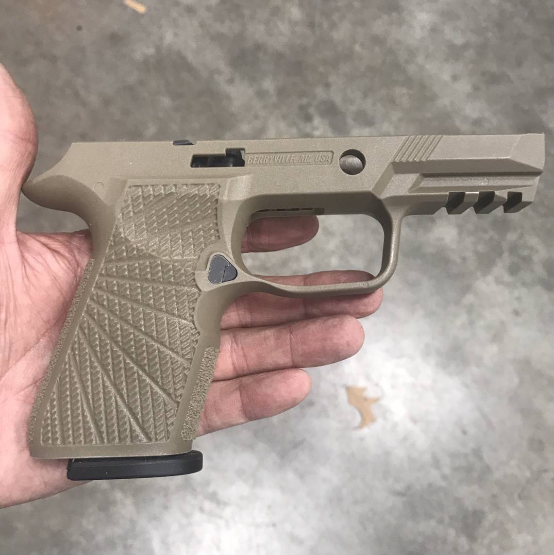 Reeder Custom Guns - Butchering up plastic SIG “modules”.